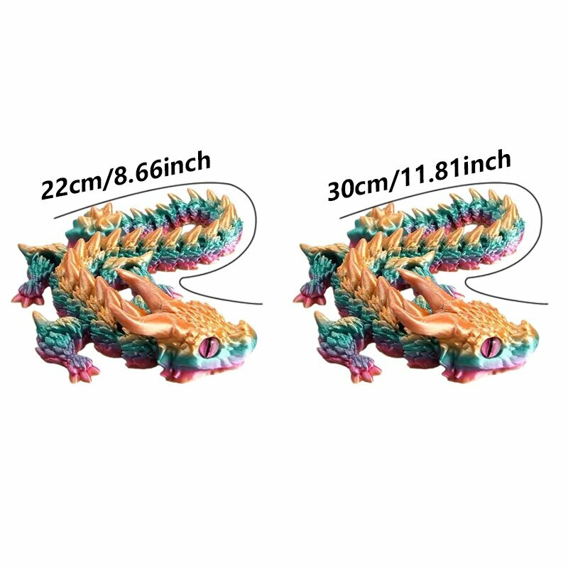 3D-печатный волшебный дракон Фиолетовый, 30cm, purple dragon — фото 1