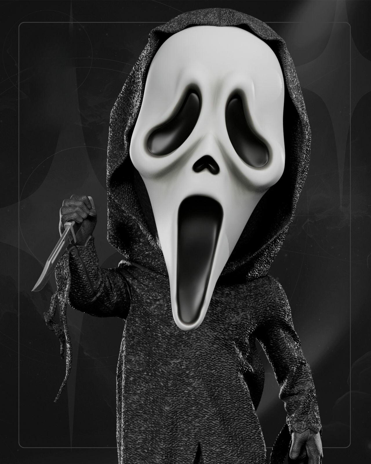 Сборная модель Ghostface (Scream), 125мм для покраски