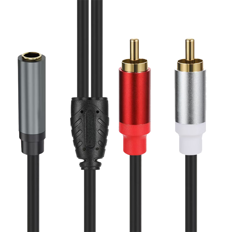 Beishanque 3.5 мм женский к двойному RCA аудиокабель 0.3 м красный белый разветвитель для компьютерных колонок