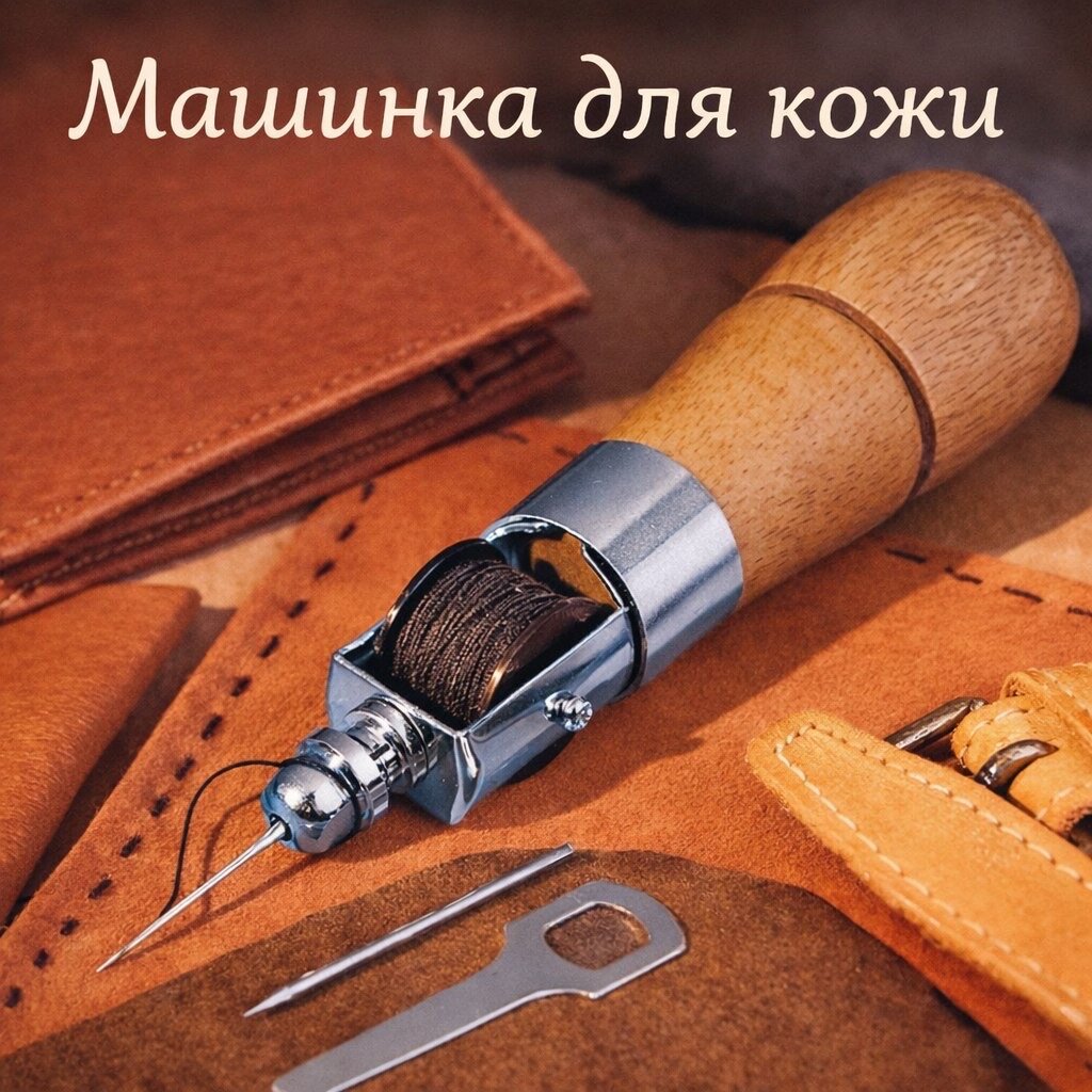 Шило сапожное, ручная швейная машинка для кожи, обуви, сумок, сёдел, рукоделия и тапок