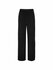 Брюки Flannel-effect knitted-trim trousers