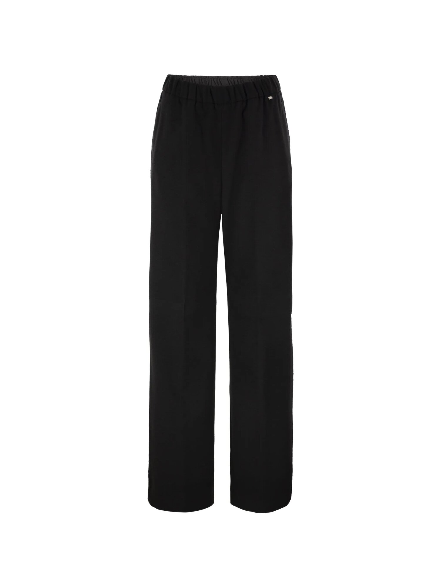 Брюки Flannel-effect knitted-trim trousers