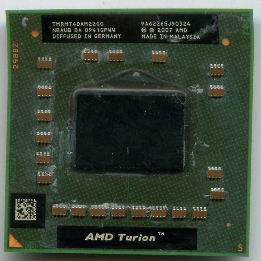Процессор для ноутбука AMD Turion 64 X2 RM-74 2,2GHz Lion Socket S1G2 TMRM74DAM22GG NBAUB BA