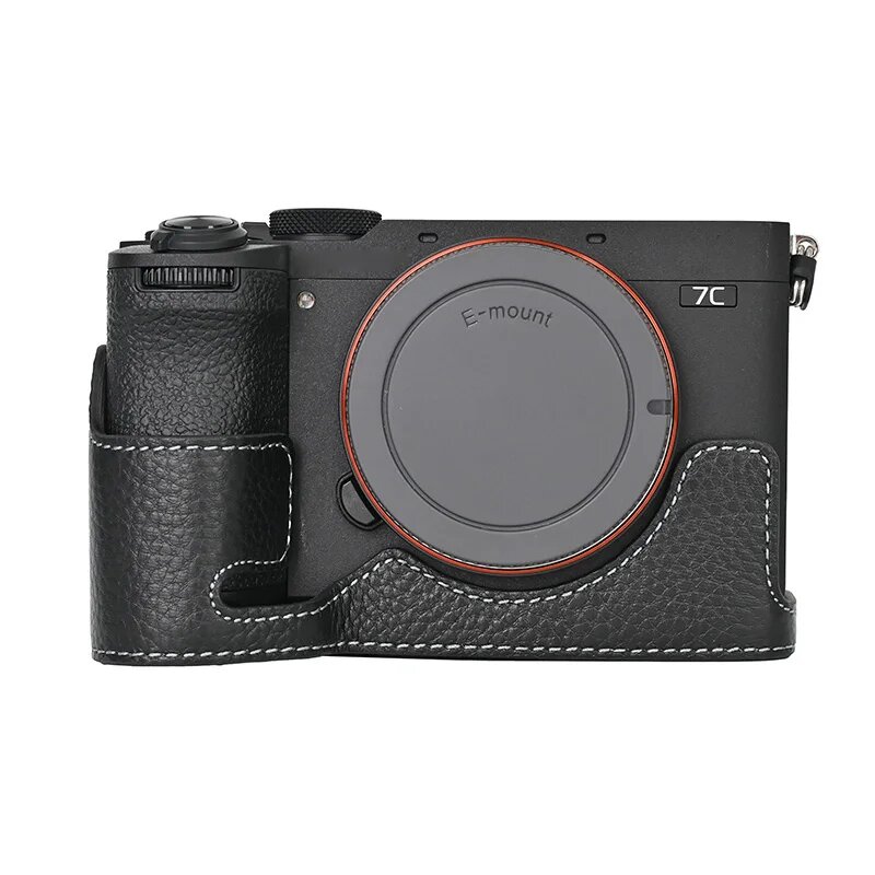 Рукоятка из натуральной кожи для Sony A7C2/A7C Mark II Черный, Black