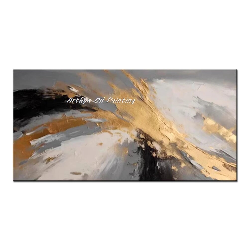 Абстрактная картина маслом 80x160см, MT163186E