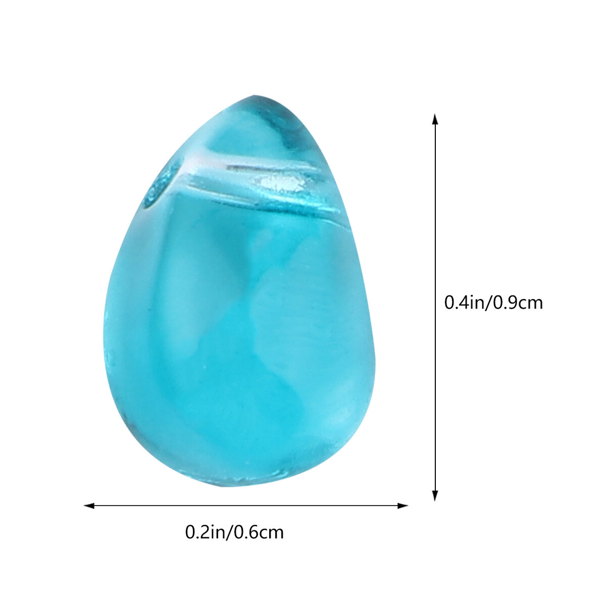 50 Штук Стеклянные Подвески В Forme Капли Для Handmade Ювелирных Аксессуаров 0.9X0.6Cm