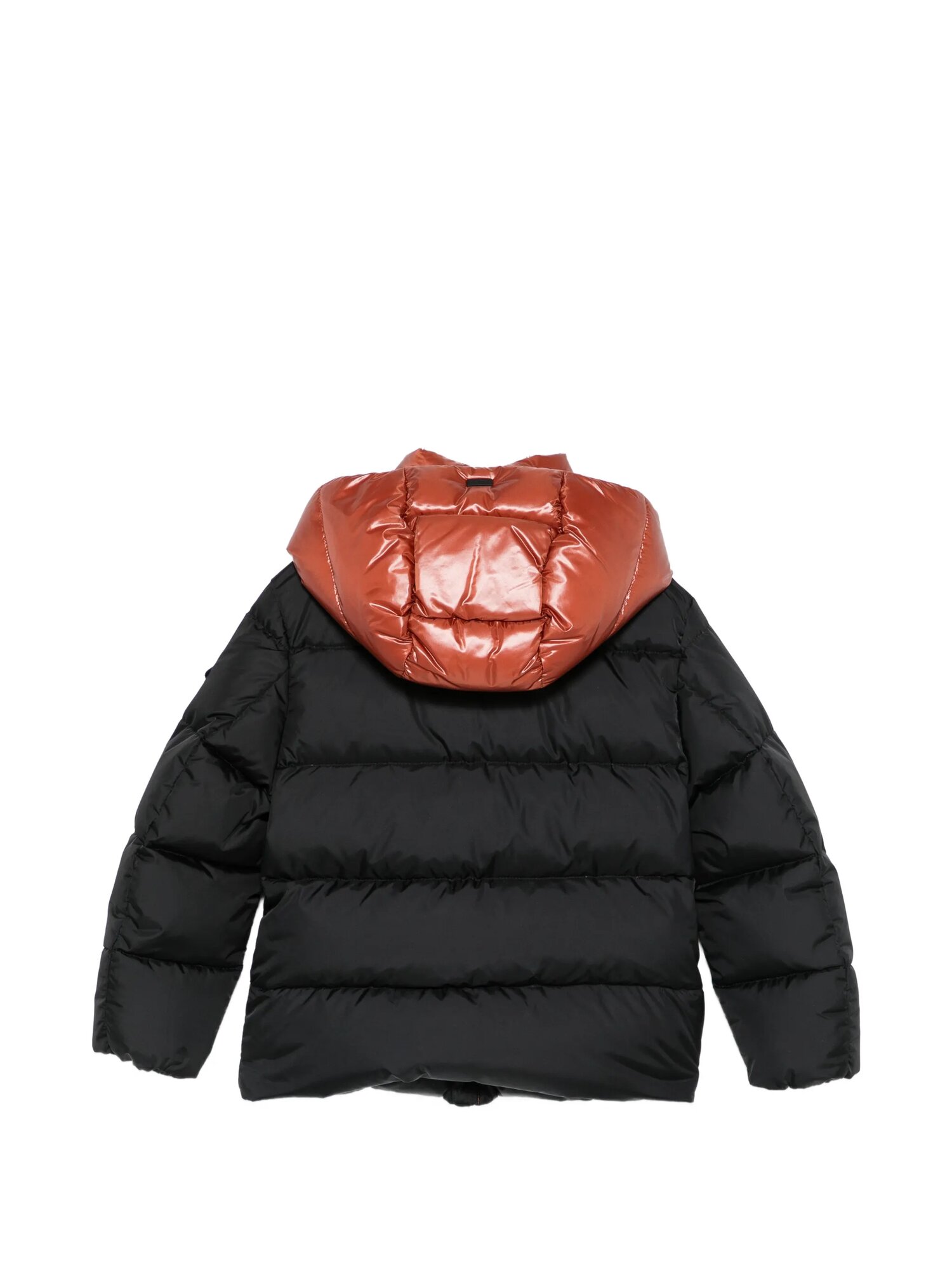 Куртка Herno Hooded padded jacket, размер 4 года, черный/серый металик — фото 1