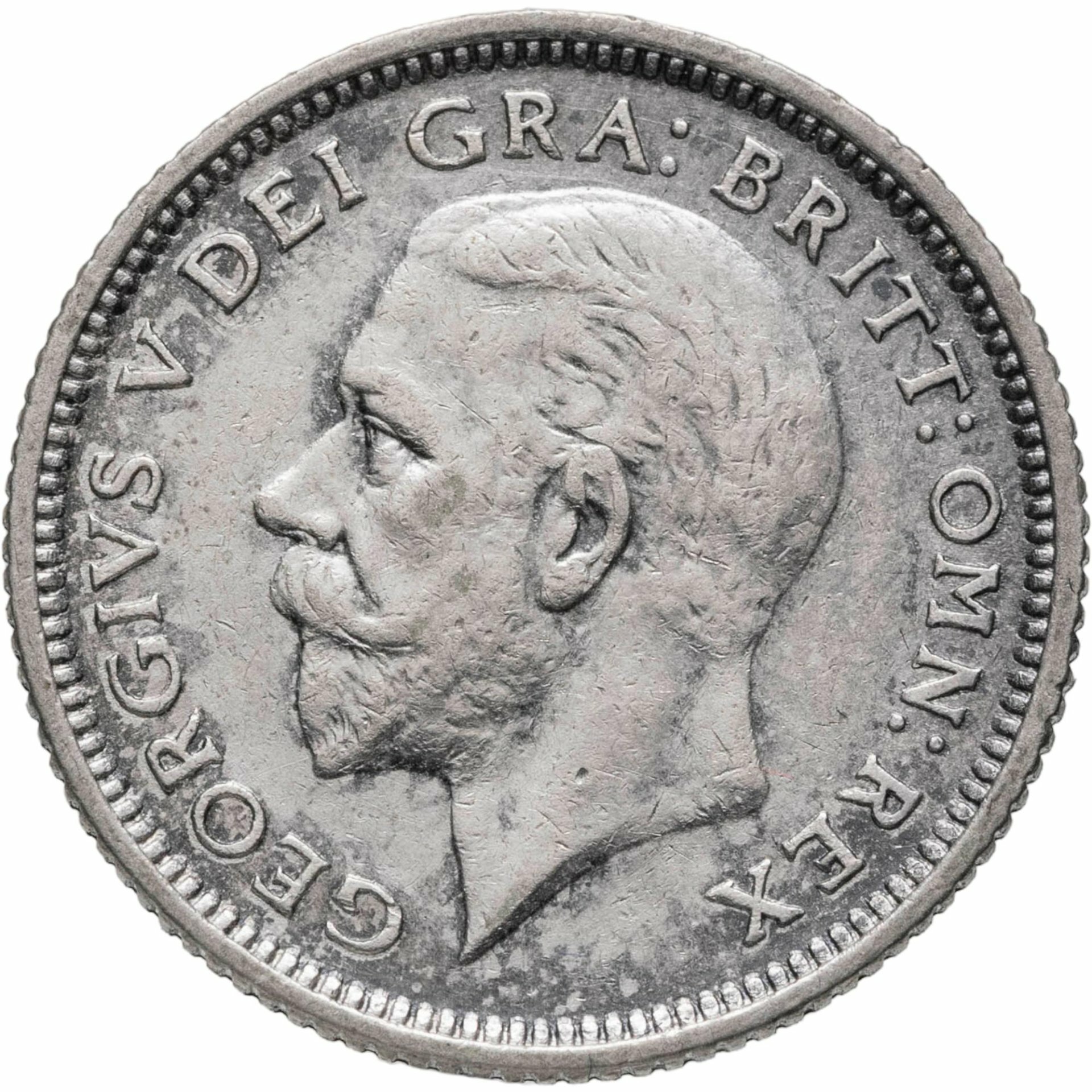 Великобритания 6 пенсов pence 1926, Серебро 500, в сохранности VF