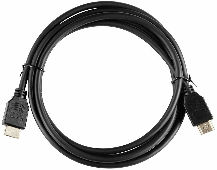 Кабель аудио-видео KINGPRICE KP-HDMI-v1.4-5m, HDMI (m) - HDMI (m), ver 1.4, 5м, GOLD, ф/фильтр, черный