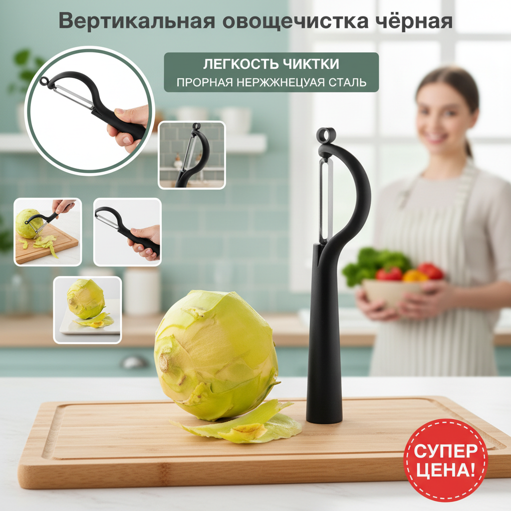 Tupperware овощечистка вертикальная для фруктов и овощей 1 штука