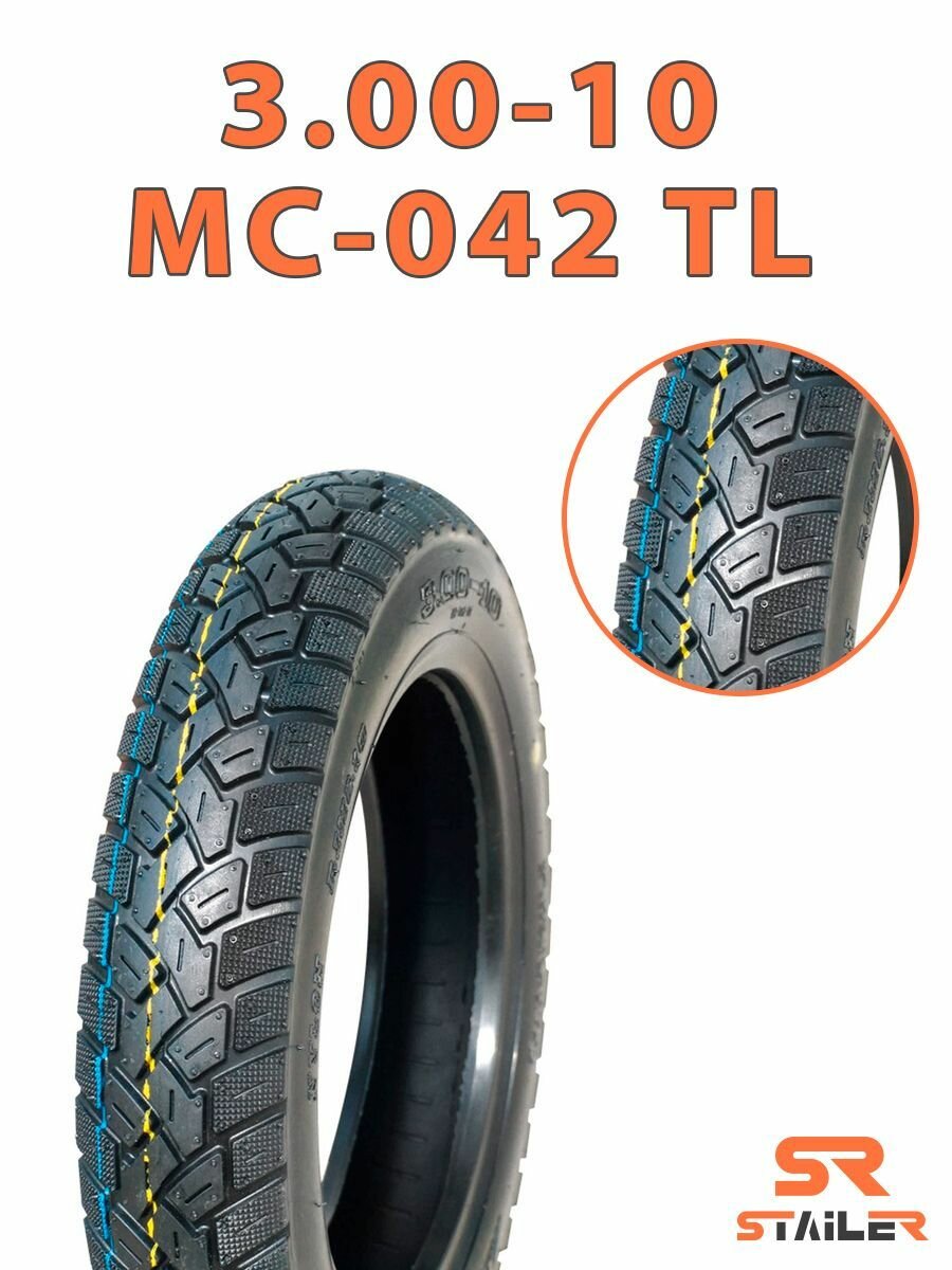 Мотошина Morechi 3.00-10 MC-042 TL