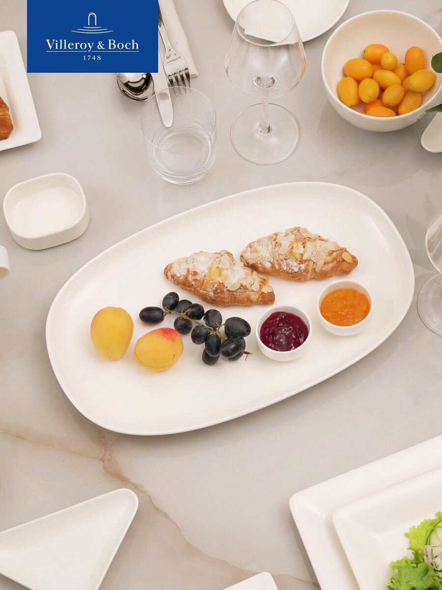 Блюдо овальное 50х27 см, Universal White, Villeroy & Boch, Премиум-Фарфор