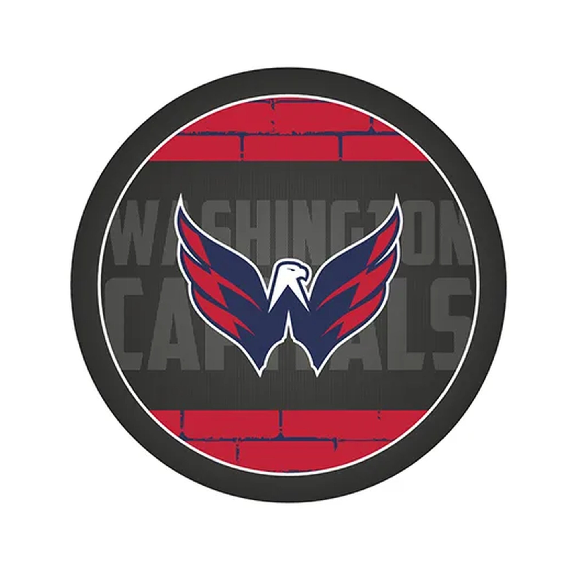 Шайба Rubena 2023 NHL Washington Capitals 1-ст, 76 мм, цвет черный