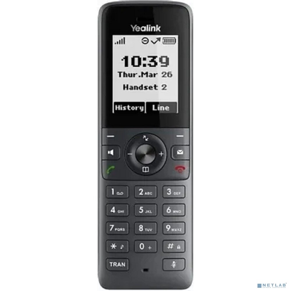 YEALINK W71P (база W70B+ трубка W71H) до 10 SIP-аккаунтов, до 10 трубок на базу, до 20 вызовов