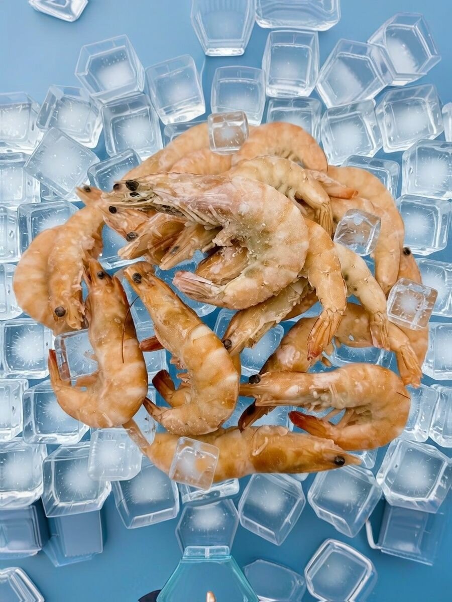 Креветка Королевская 1кг варёно-мороженая 31/40