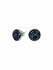Серьги пусеты Fiore Luna, кристалл, кристаллы Swarovski, хрусталь, dark blue