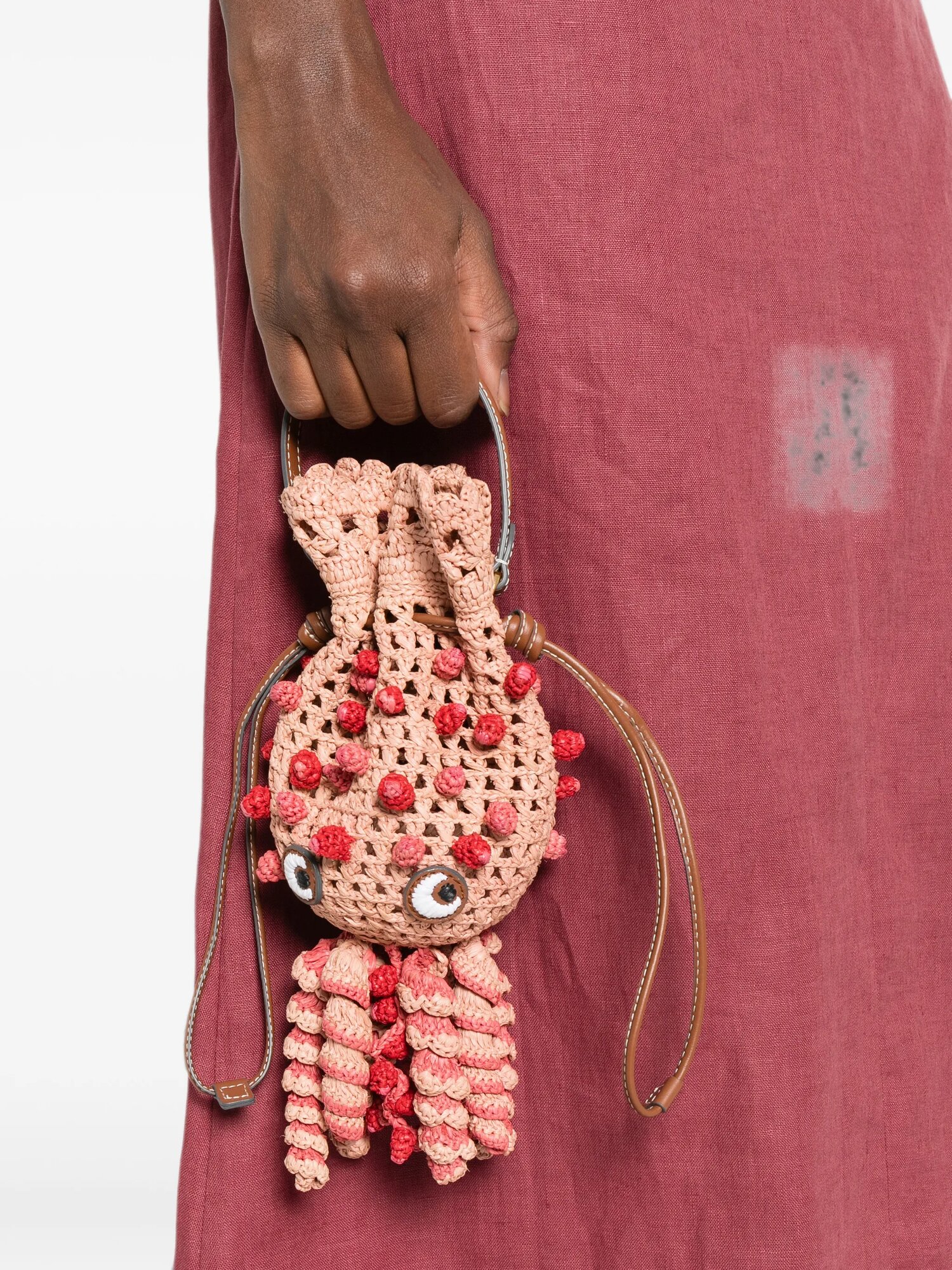 Сумка Anya Hindmarch Squid raffia bucket bag — фото 1