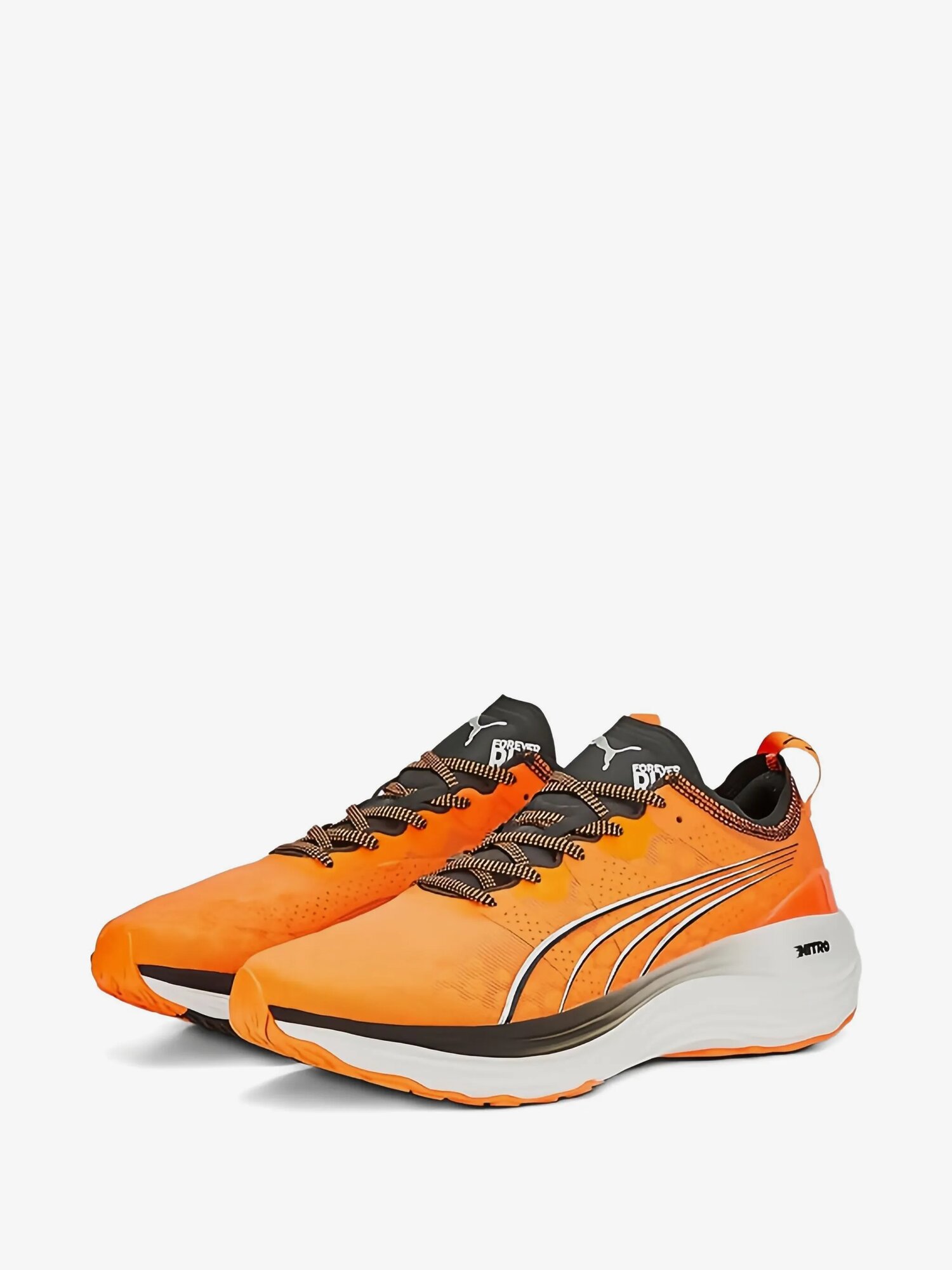 Кроссовки PUMA ForeverRun NITRO, размер 8, черный/серый/оранжевый — фото 1