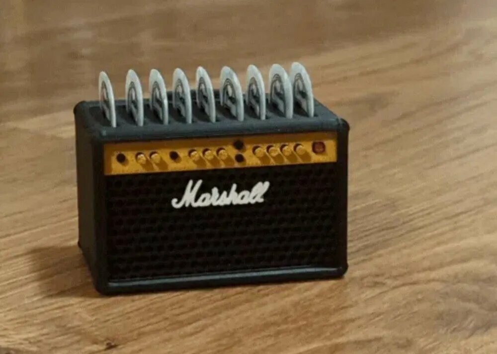 Органайзер для хранения медиаторов marshall напечатан на 3D принтере