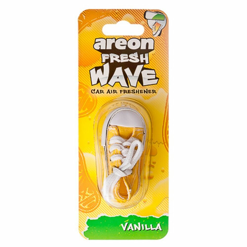 Ароматизатор AREON подвесной FRESH WAVE блистер кеда "VANILLA" FW03