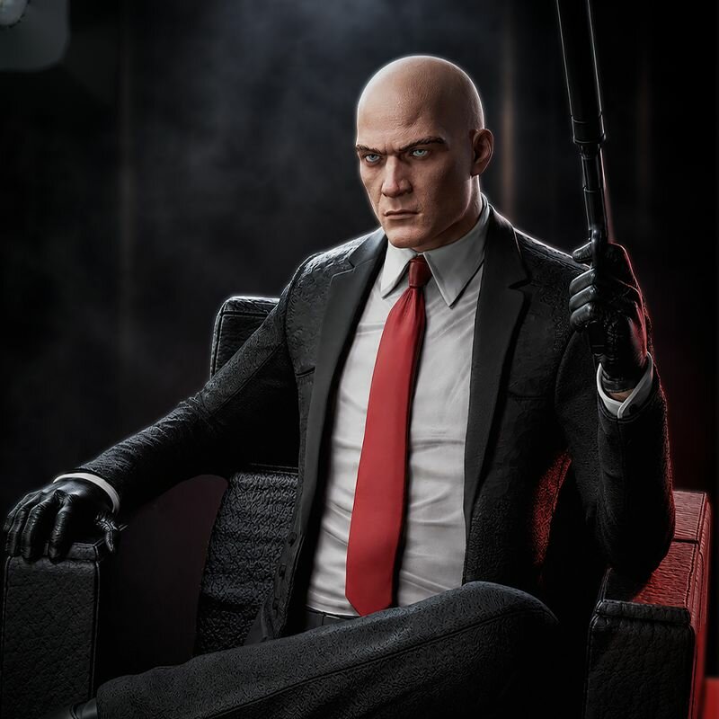 Сборная модель Agent 47 (Hitman), 256мм, 1/6 для покраски