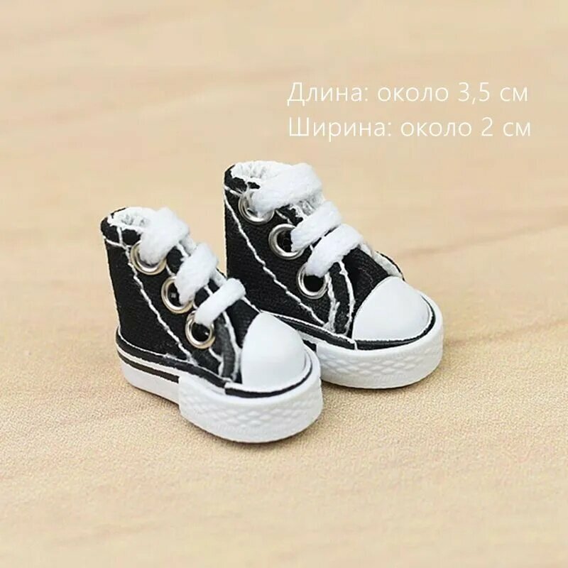 3,5см холст обувь для куклы Барби и Blythe