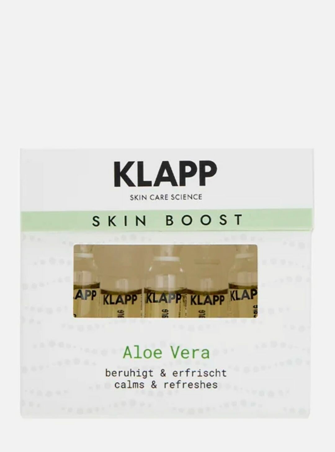 Ампулы для лица KLAPP SKIN CARE SCIENCE skin boost aloe vera
