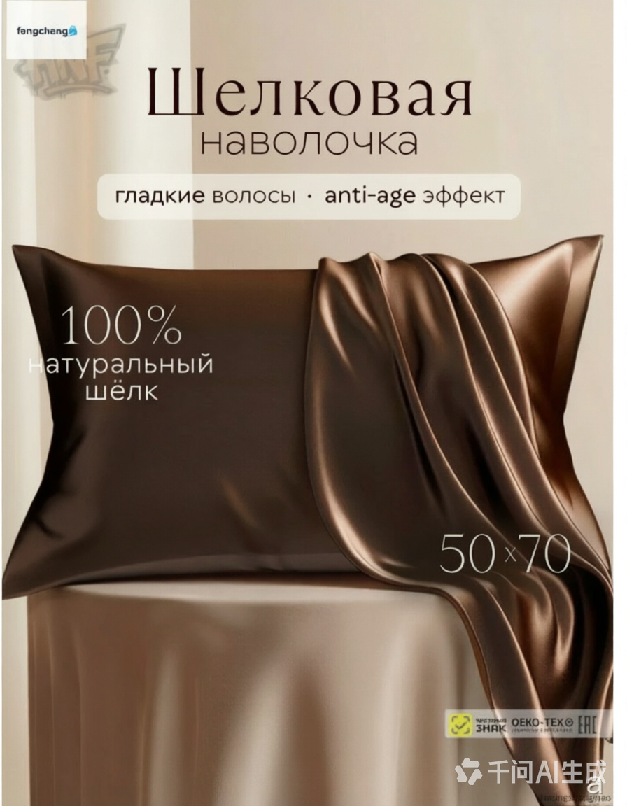 Наволочка Bodella из натурального шелка, anti-age эффект, 50x70 см, для сна