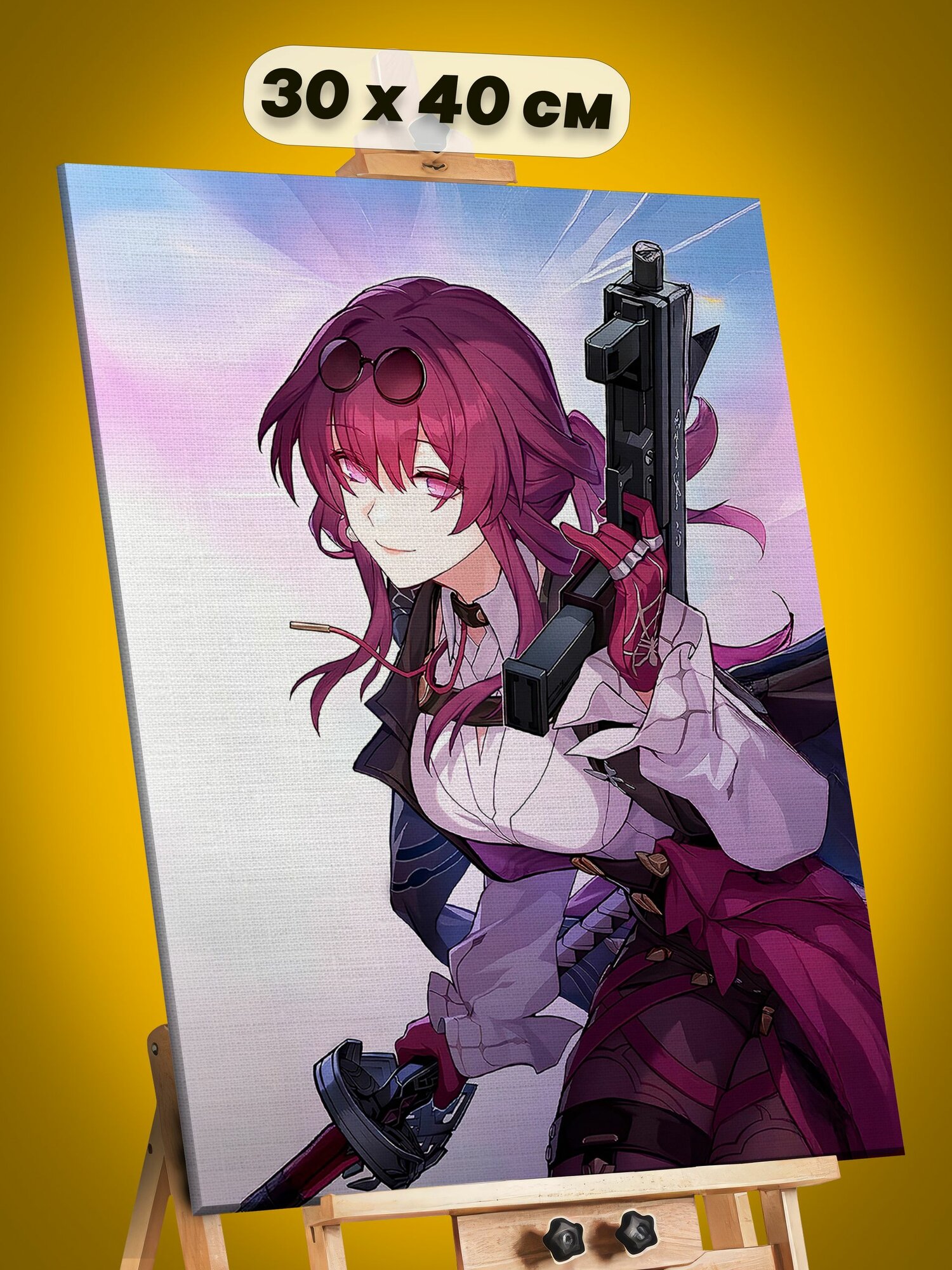 Картина на стену Honkai Игра Кафка 30x40