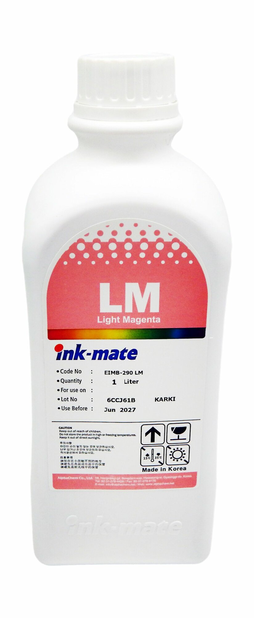 Чернила EIM290C Light Magenta, InkMate 1литр для EPSON Claria R290/390