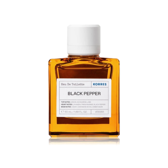 Korres Black Pepper 50 мл - туалетная вода для женщин и мужчин / Черный Перец