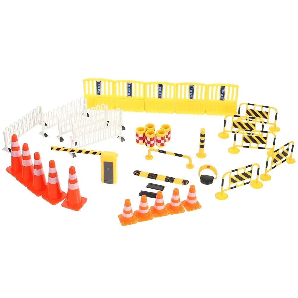 Дорожные Знаки Игрушки, Желтый, Конусная Форма, 1 Набор