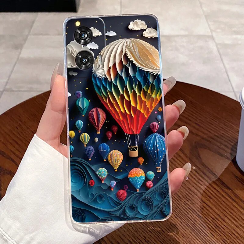 Чехол Motorola Edge 50 Fusion, прозрачный, TPU