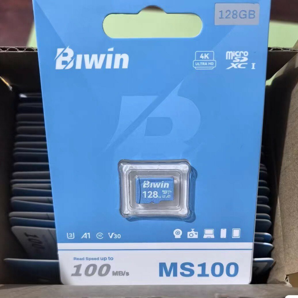 Высокоскоростная карта памяти Baiwei MS100 100M/S 128G TF