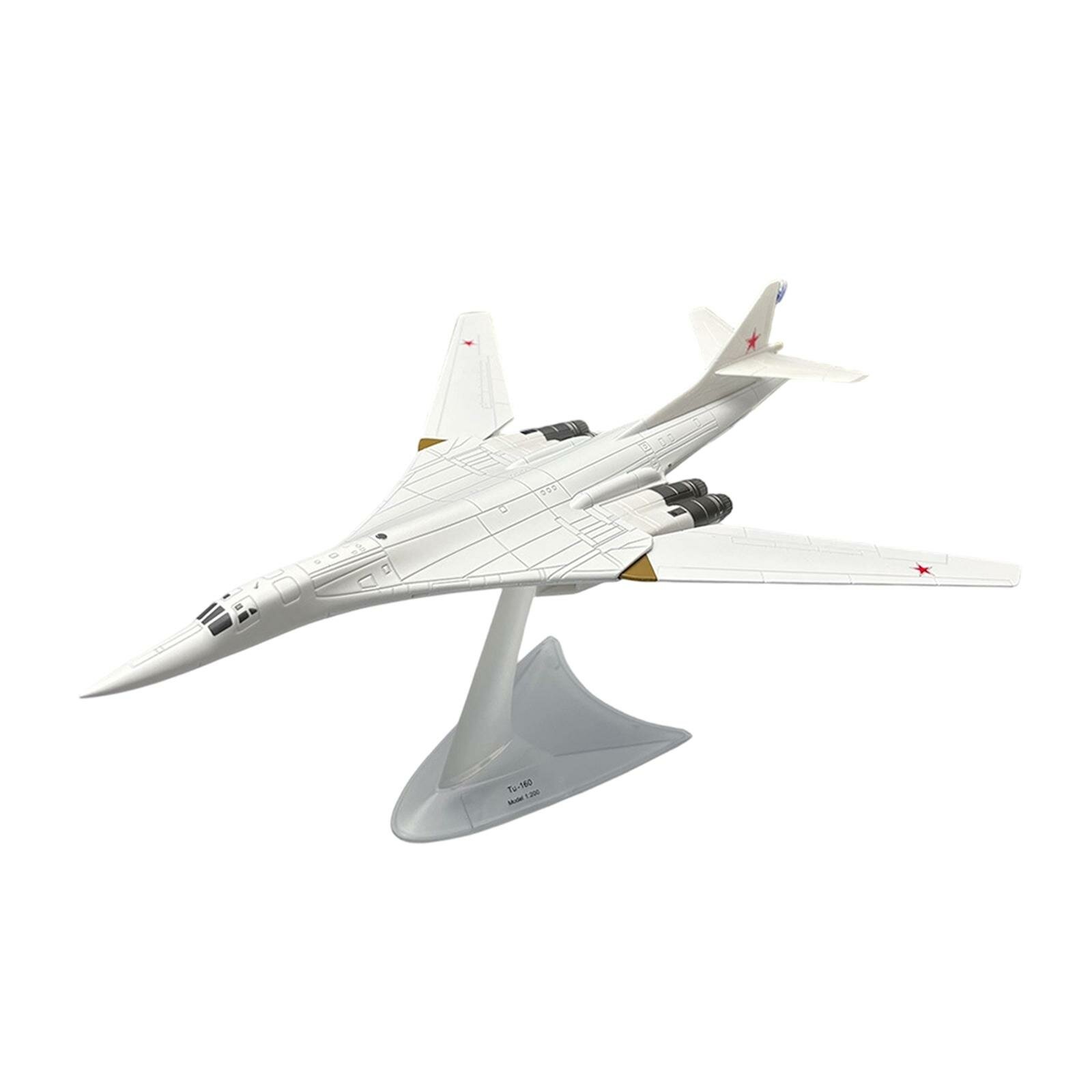 Модель истребителя Ту-160 в масштабе 1:200, имитирующая самолет, для спальни, бара, книжной полки.