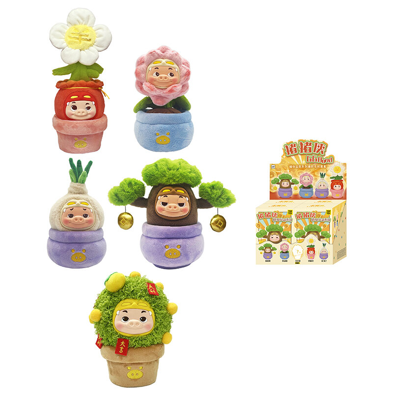 TOP TOY Поросенок Герой Коллекция Цветочных Горшков Слепые Коробки 1 Слепая Коробка Цельная Коробка 4 Штуки