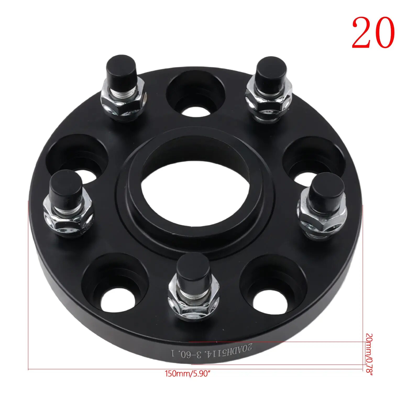 Проставки колес 5x114.3, ЦО 60.1мм, 20mm