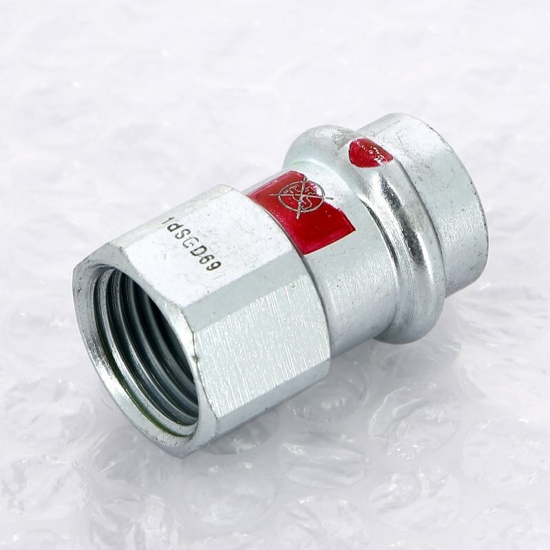 Муфта пресс-В 18x1/2" оцинкованная сталь Prestabo VIEGA