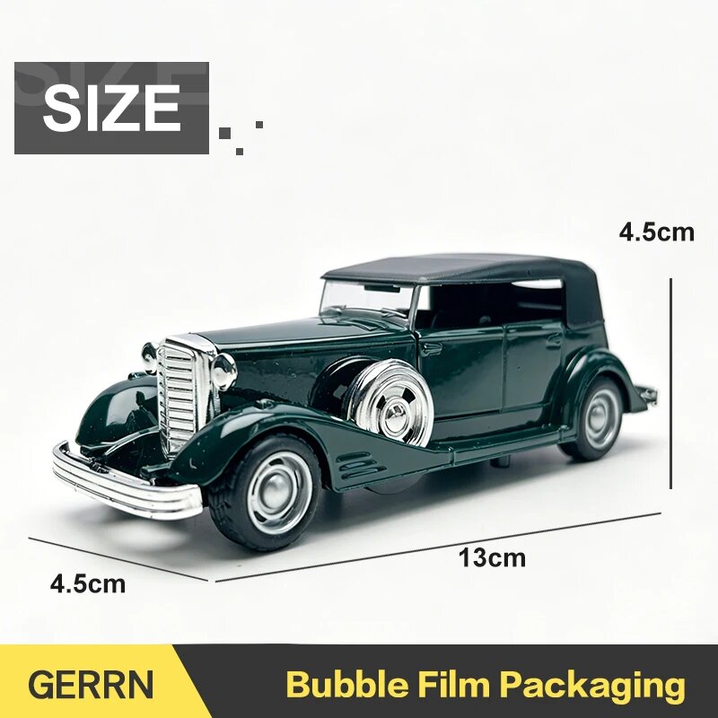 Модель автомобиля Duesenberg SJ 1:36 зеленая/винно-красная металлическая DUSEN-GREEN