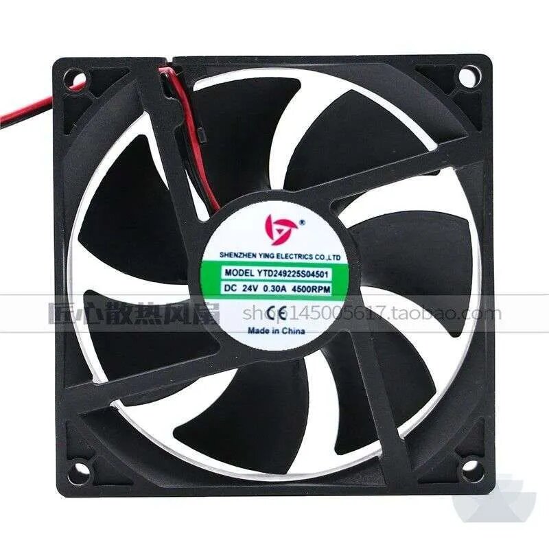 YTD249225S04501 24v 0.30A 4500 об/мин двухпроводной вентилятор охлаждения