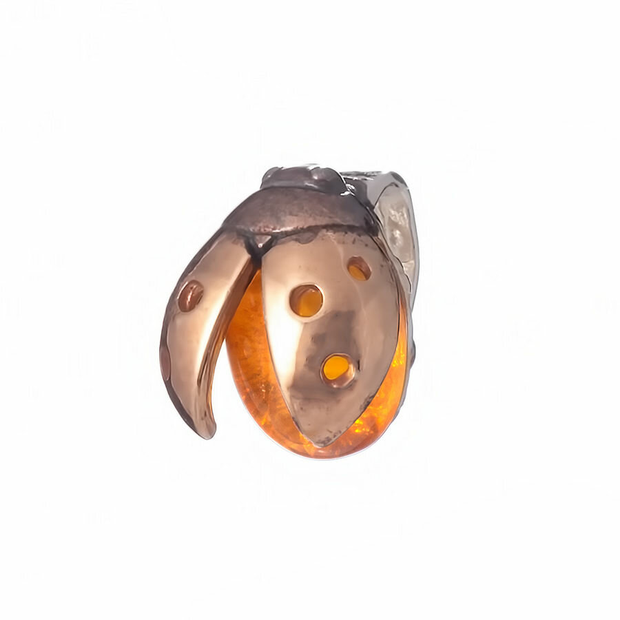 Подвеска Amberprofi, серебро, 925 проба, янтарь