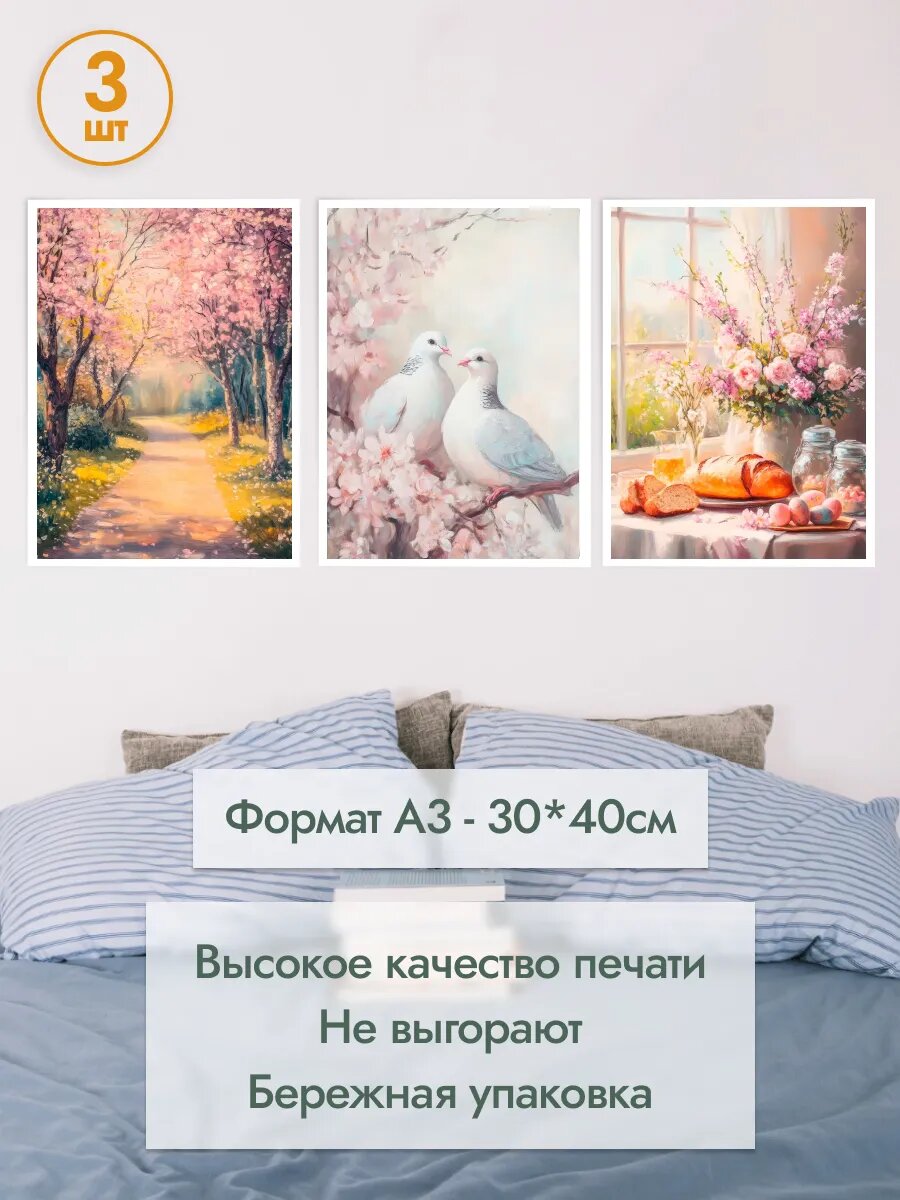 Постеры интерьерные А3 на стену