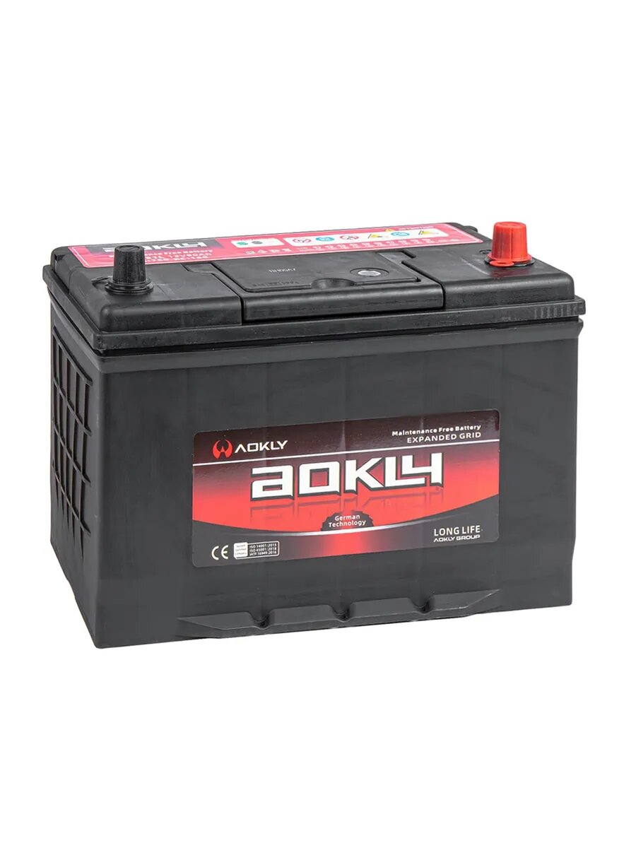 Аккумулятор AOKLY ASIA 90 А/ч обратный R+ 304x173x220 750А