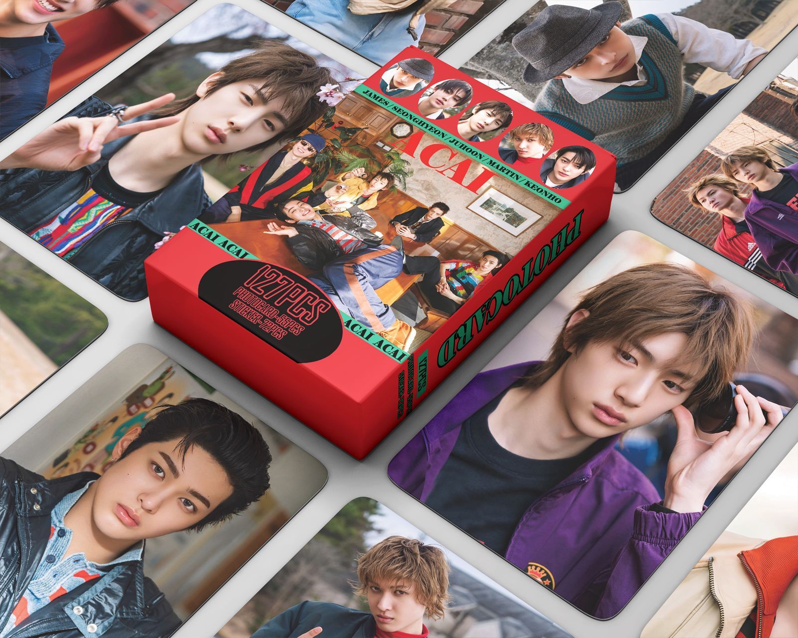 KPOP 127шт/коробка CORTIS Фотокарточки ACAI GREENGREEN LOMO Card