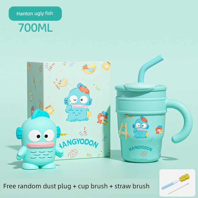 Большая офисная кружка Miniso Sanrio с соломинкой, подарок для девочек, гигантская кружка с Синамороллом 2.1
