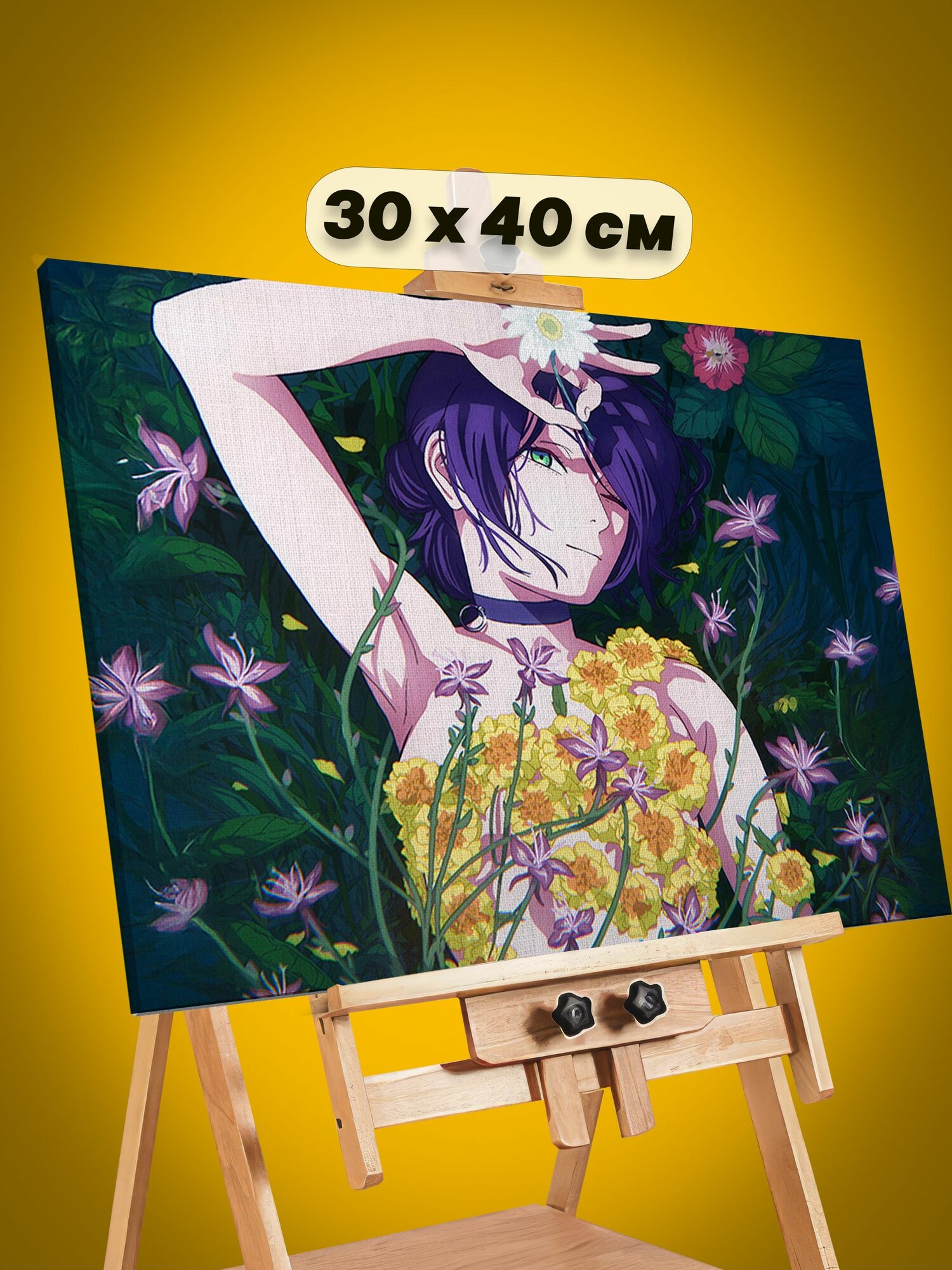 Картина на стену Человек-бензопила Аниме Резе 30x40