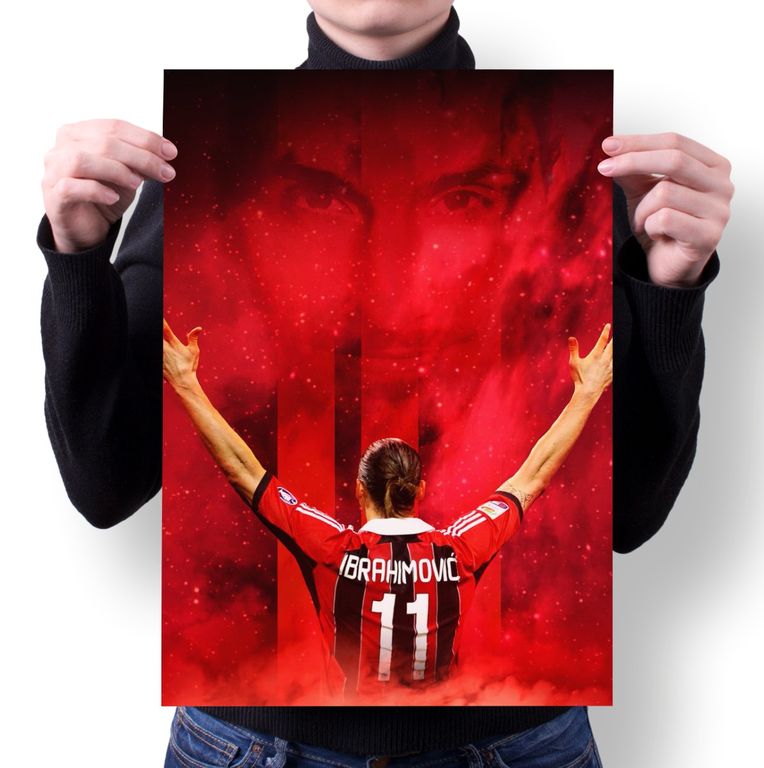 Плакат Златан Ибрагимович, Zlatan Ibrahimovic №11, А1