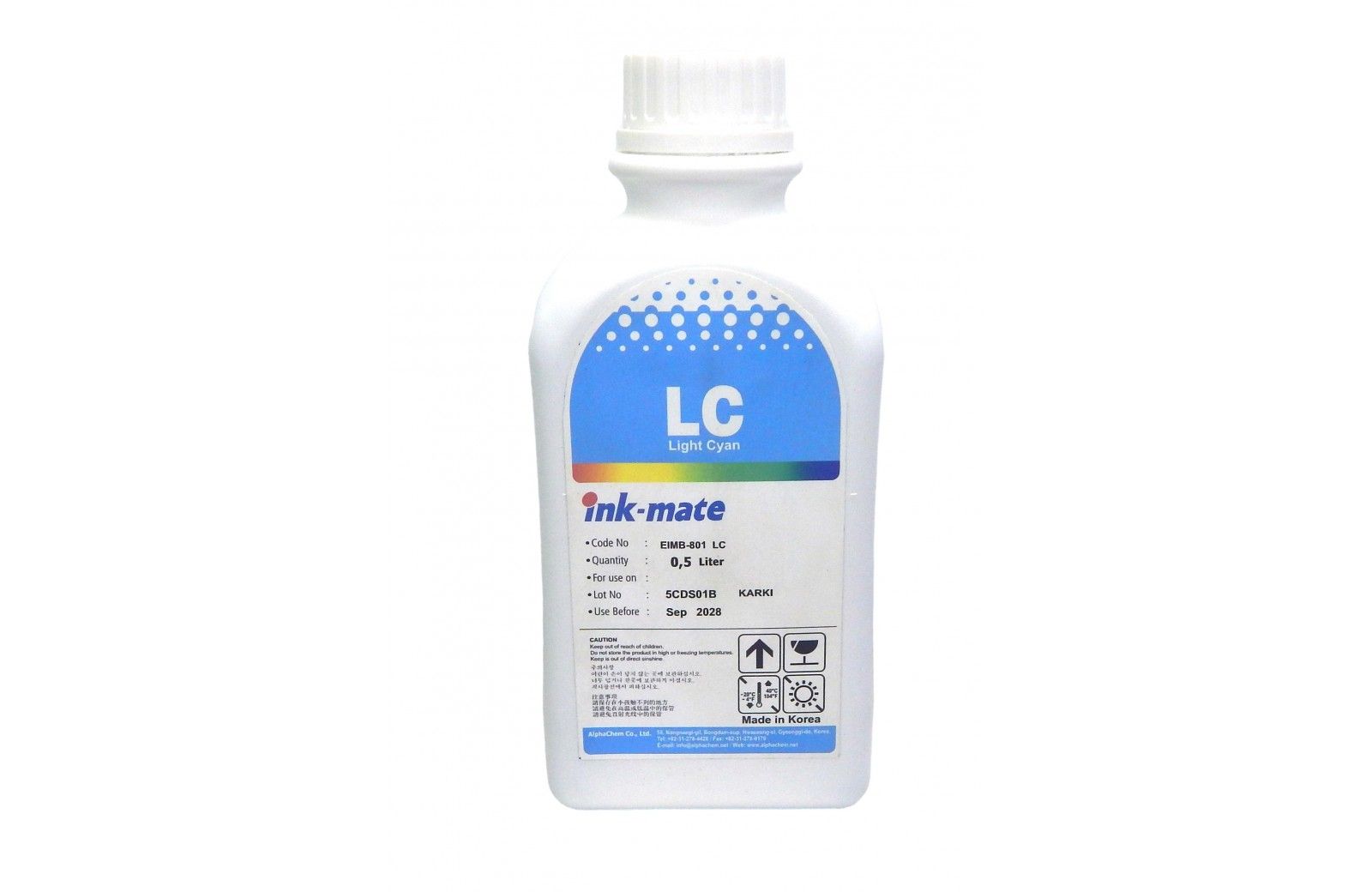 Чернила Ink-mate EIM 801LC Epson Light Cyan Dye 0,5 L (для Epson L800)