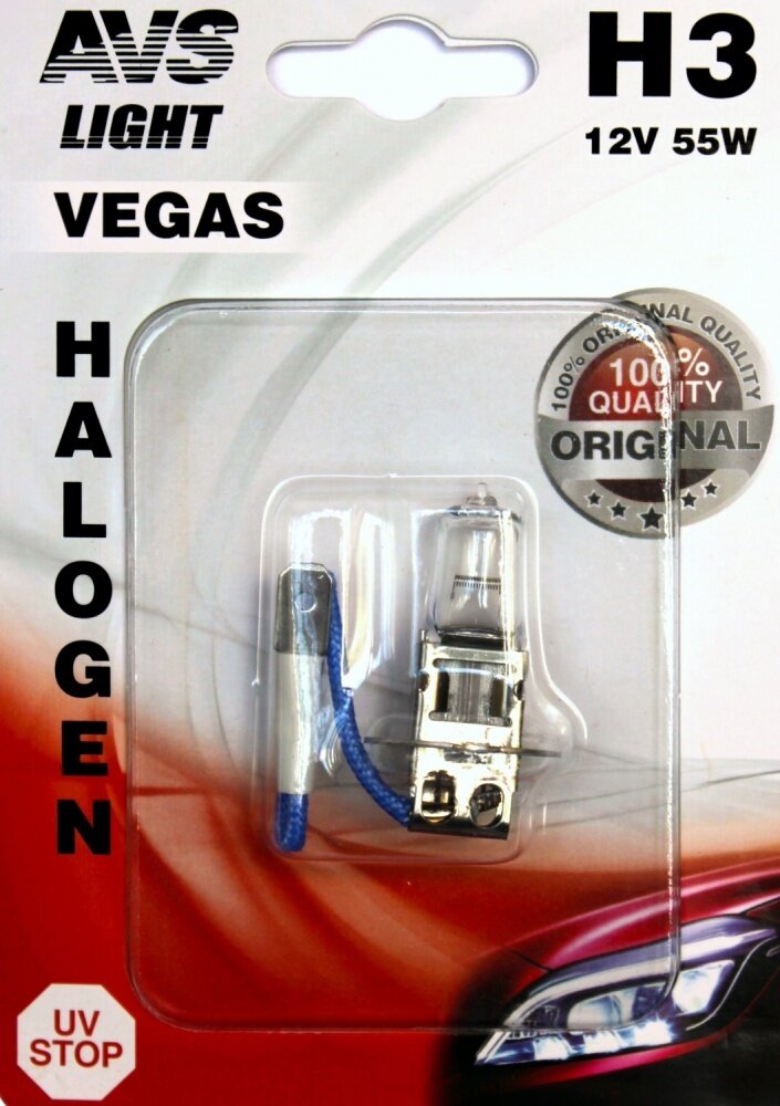 AVS A78481S Галогенная лампа AVS Vegas в блистере H3.12V.55W.1шт.