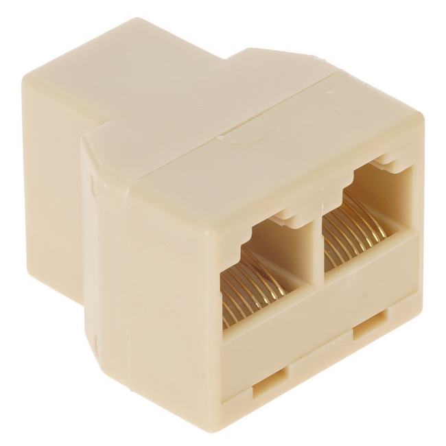 US-09A Разветвитель Cablexpert RJ45 8P8C (розетка) - 2x8P8C (розетки), US-09A, пакет